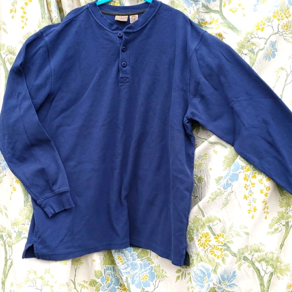L.L. Bean | Shirts | Mens Ll Bean 3 Button Textured Cotton Longsleeved ...
